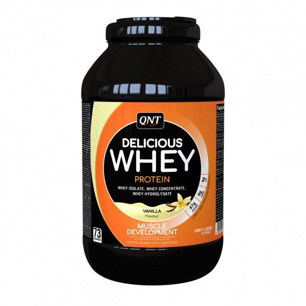 QNT Delicious Whey Protein, Vanila, 2,2 kg