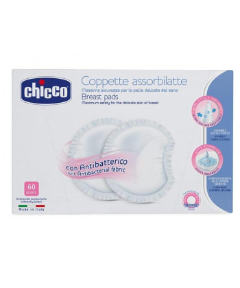 Chicco antibakterijiski tuferi za grudi 60 kom