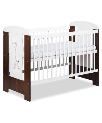 Klups krevetac za bebe Safari Giraffe Walnut&White