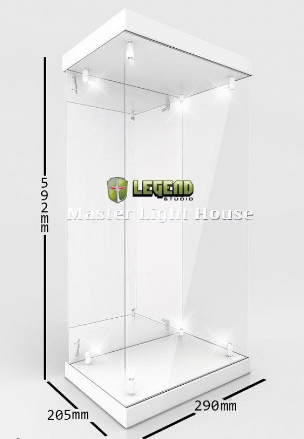 Master Light House Acrylic Display Case with Lighting for 1/4 Action Figures (white) ( LST002W )