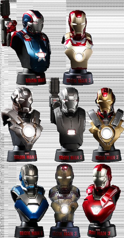 Iron Man 3: Deluxe 1:6 scale Collectible Bust Set ( SSHOT902126 )