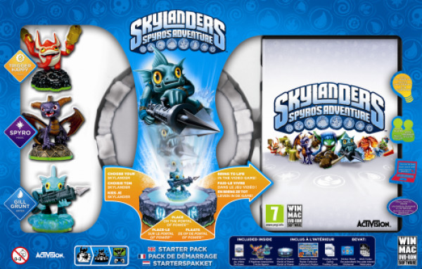 PC SKYLANDERS STARTER PACK (GAME + PORTAL OF POWER + 3 FIGURINES) ( 84157DE/84157EF )