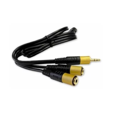 STARK kabl audio 3.5mm stereo na 2X3.5mm stereo 1.5m