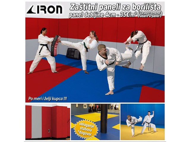 Zidni Paneli / strunjače za borilišta 4cm (basic)