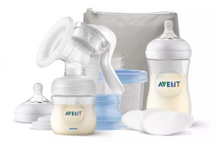 Philips avent manuelna pumpica, set natural (flasice, tufer, via solja sa adapterom) ( SCF430/16 )