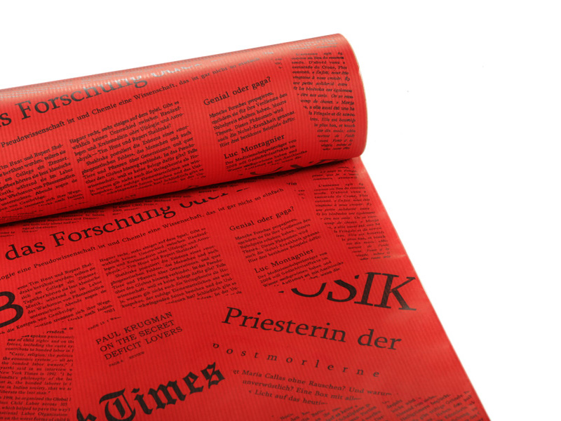 Kraft papir, novine - crvene