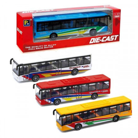 Metalna igračka gradski autobus