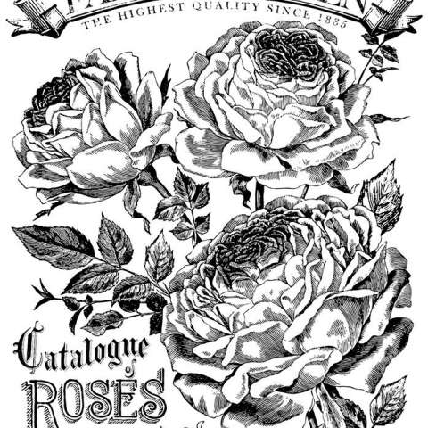 ANNIE SLOAN TRANSFER PAPIR-CATALOGUE OF ROSES 61x84cm