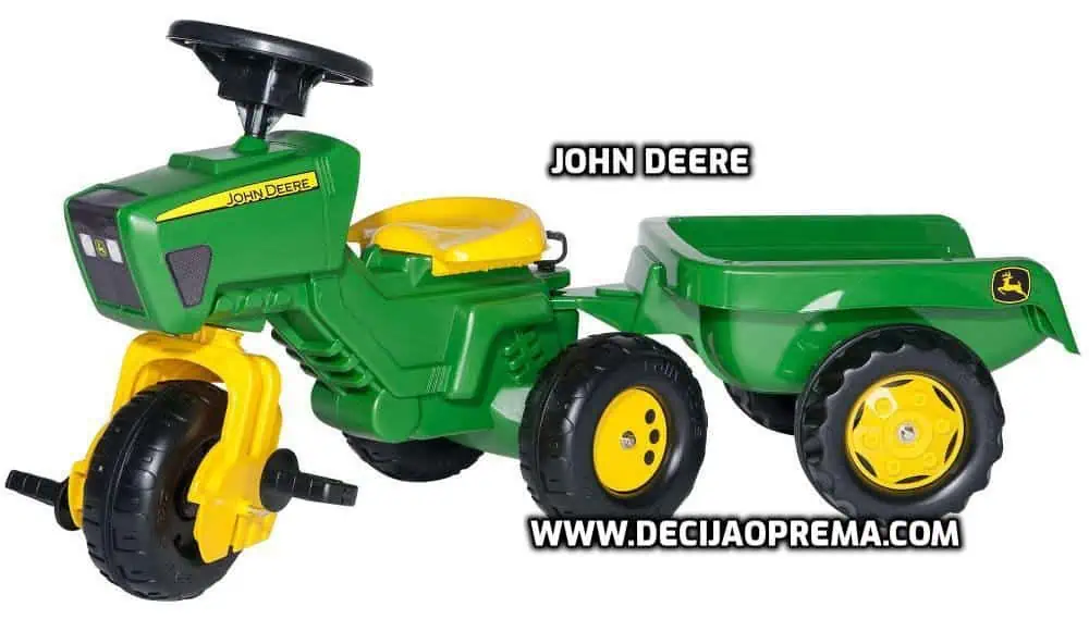 Traktor Rolly John Deere sa prikolicom