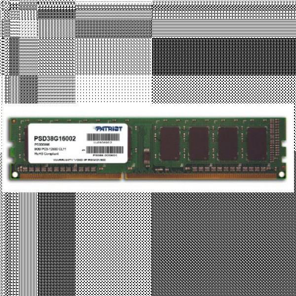 Memorija DDR3 8GB 1600MHz Patriot Signature PSD38G16002