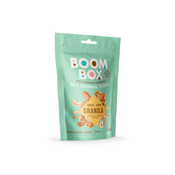 Boom Box ovsena granola orašasti plodovi, 60g