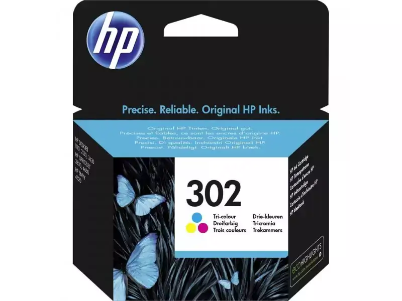 HP HP 302 TRI-COLOR ORIGINAL INK CARTRIDGE (F6U65AE)