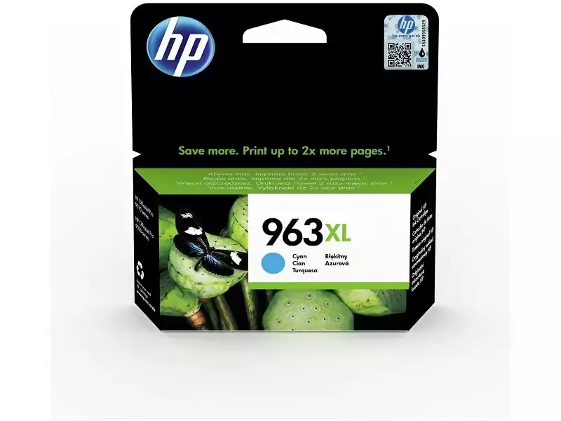 HP 963XL HIGH YIELD CYAN ORIGINAL INK CARTRIDGE 3JA27AE