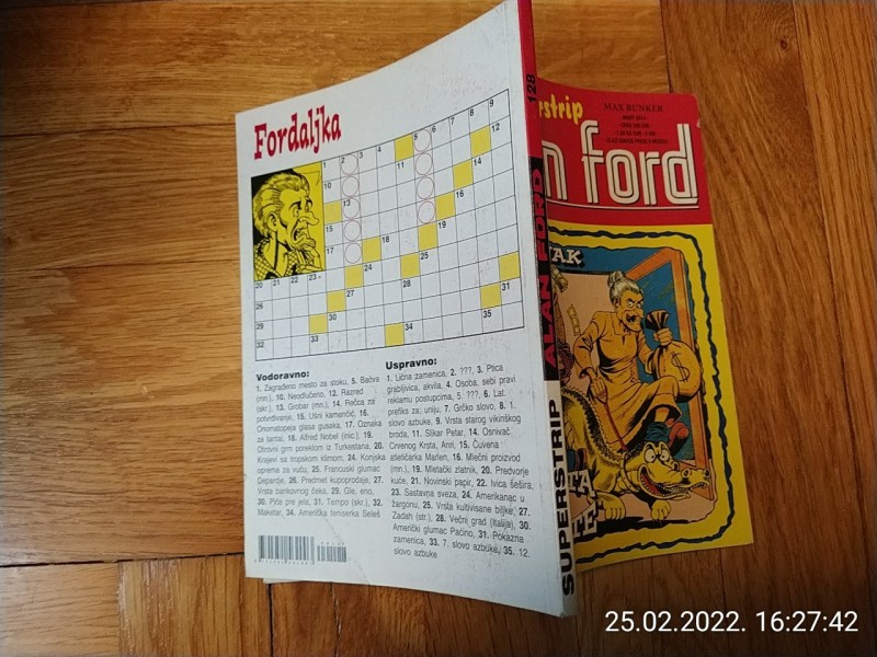 ALAN FORD BROJ 128, USTANAK BERTA I BERTE