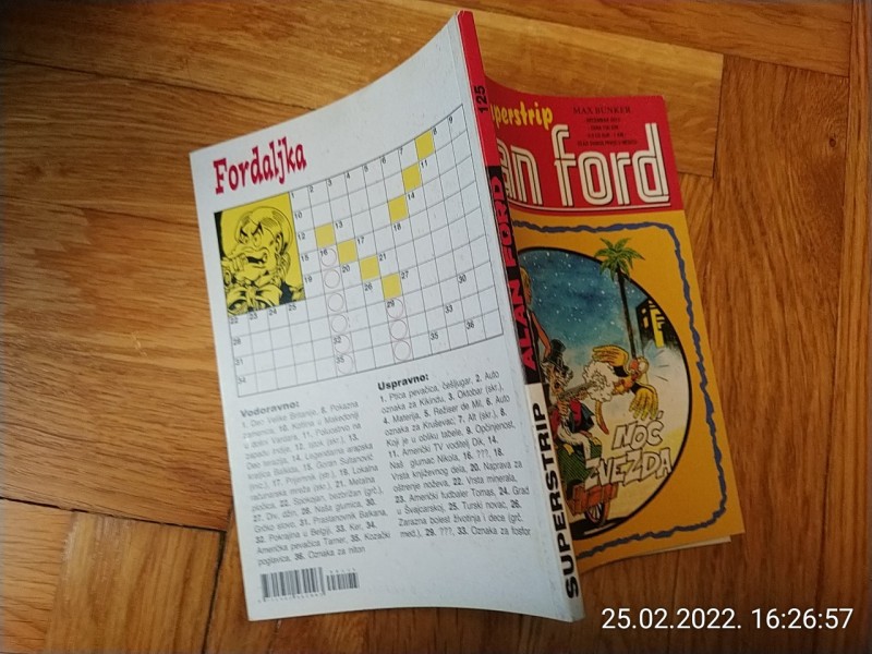 ALAN FORD BROJ 125, NOĆ ZVEZDA