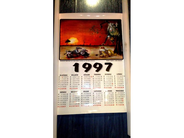 plakat BOOKGLOBE stari kalendar