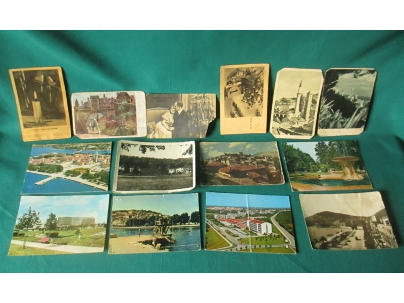 Lot 14 Komada Razglednice,Gradovi,Praznične