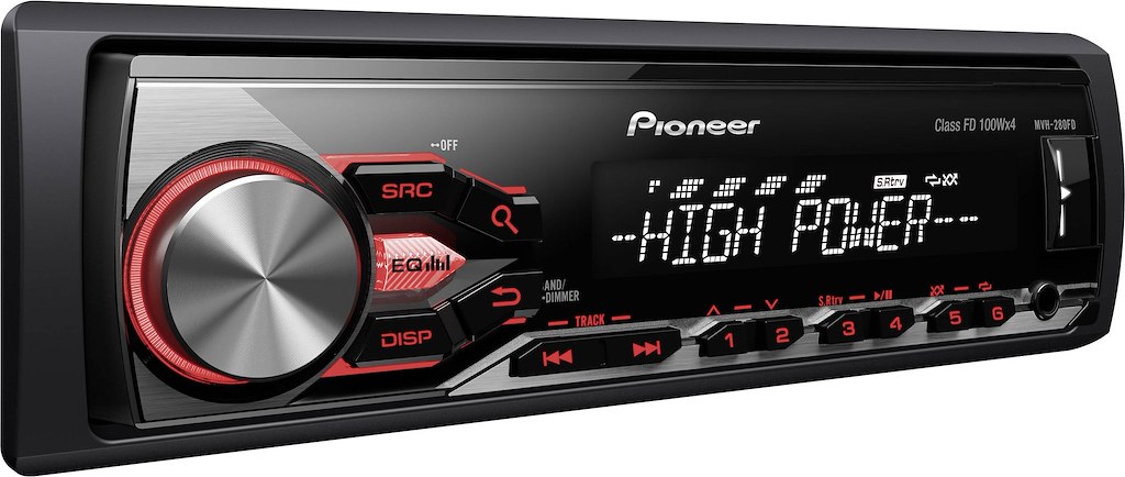 Pioneer auto radio MVH-280FD 4x100W