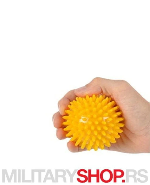 Loptica za masažu žuta 8cm MSD