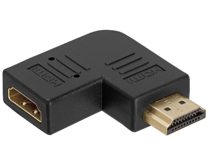 E-GREEN Adapter HDMI (M) - HDMI (F) pod uglom crni