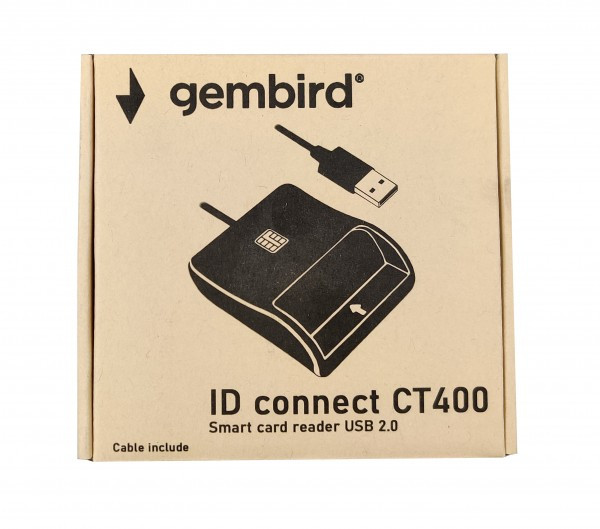 CRDR-CT400 ** Gembird Smart card reader USB 2.0 Citac za licne karte, saobracajne, bankarske (879)
