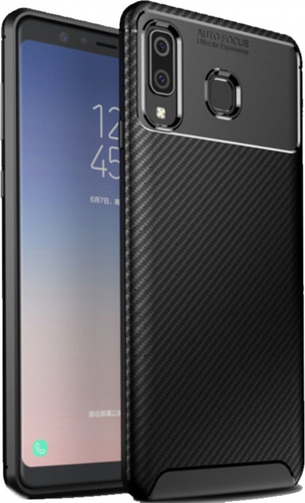 MCTK74-IPHONE XS Max Futrola Carbon Fiber Silicone Black