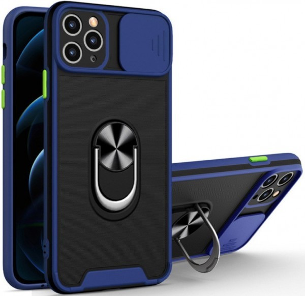 MCTR8-IPHONE 11 Futrola Magnetic Defender Silicone Blue