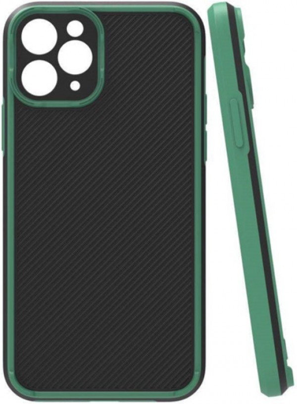 MCTR82-IPHONE 13 Pro Max Futrola Textured Armor Silicone Dark Green