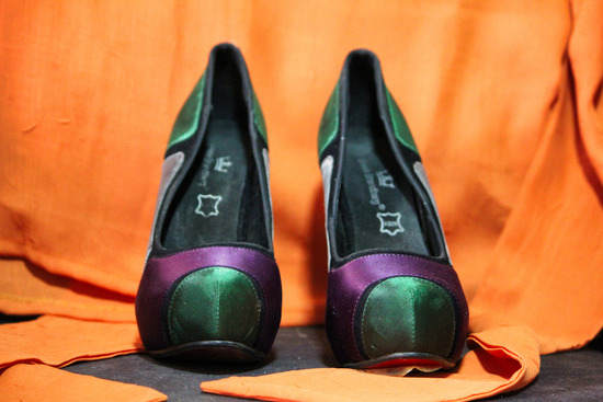 Ljubicasto/sive/zelene cipele