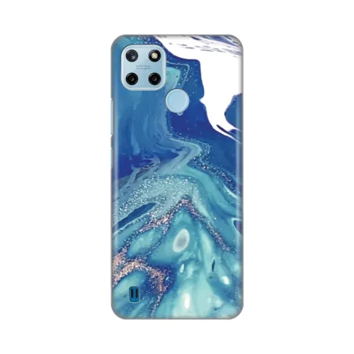 Silikonska futrola - maska print za Realme C21Y/C25Y Blue Marble