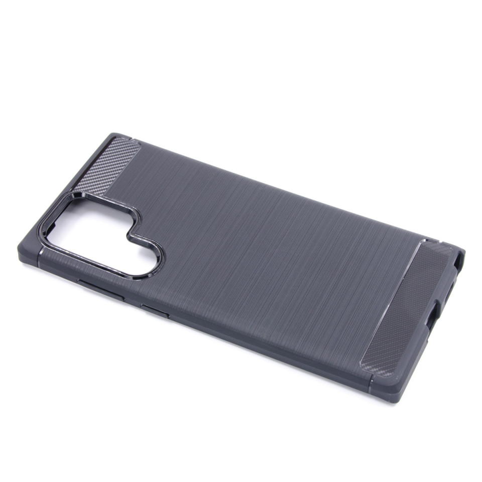 TPU maska BRUSHED za SAMSUNG SM- S908B, Galaxy S22 Ultra 2022 (6.8") CRNA