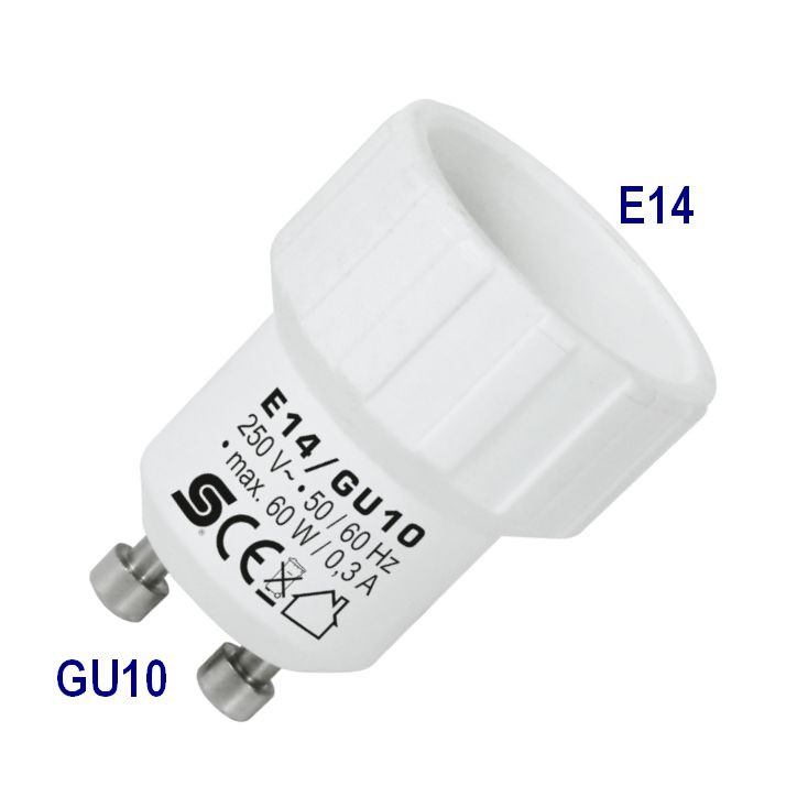 Adapter GU10 grlo na E14 minjon grlo