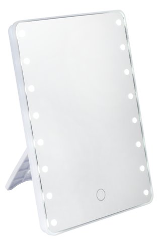 LED ogledalo V22cm bela