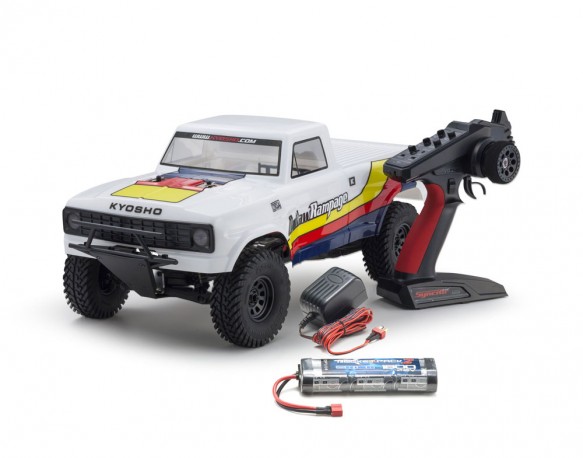 OUTLAW RAMPAGE 1:10 EP 2WD TRUCK T1 WHITE READYSET