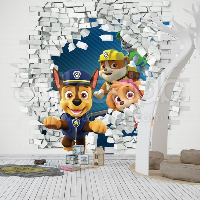 Foto tapete 3D Paw Patrol