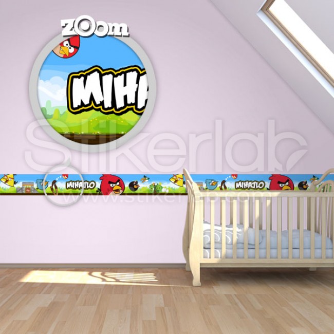 Bordure za zid Angry birds