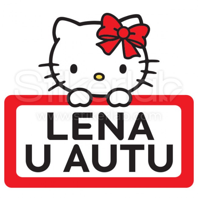 Nalepnica Beba u autu Hello Kitty