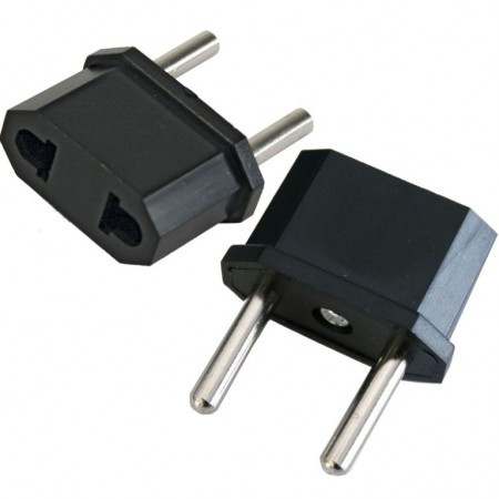 Elit+ AC adapter za uticn.eu euro/utikac 250v ac-utičnica bez uzemljenja crni ( EL76951 )