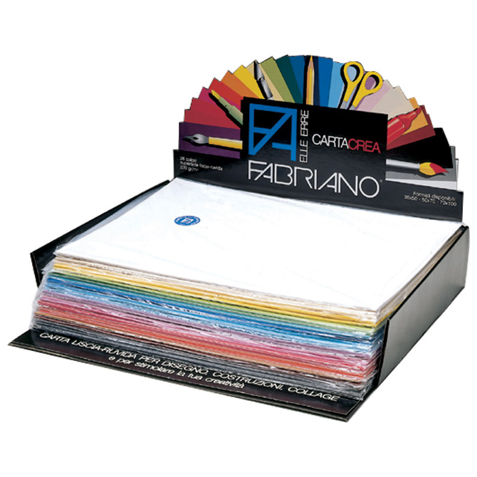 Papir u boji B3 220g (display) Cartacrea pk250 Fabriano 46403550 sortirano 25boja