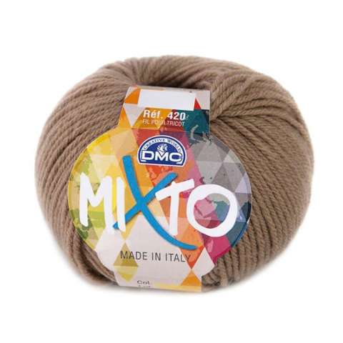 DMC MIXTO -50gr/125m 50% WOOL, 50% HYPOALERGENIC MICROFIBER