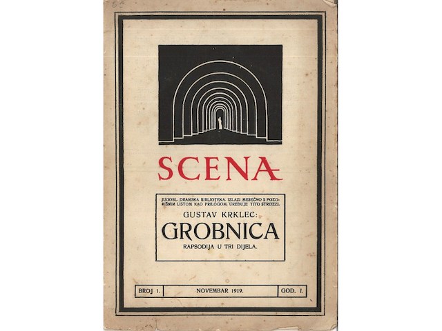 Gustav Krklec - GROBNICA (1. izd., 1919), retko!!!