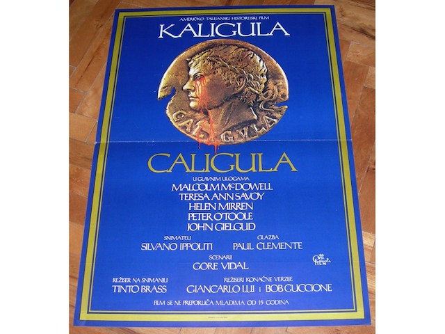 Kaligula, Tinto Brass, filmski plakat