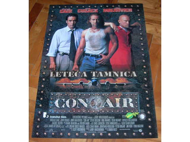 Leteća tamnica Con Air (Nicolas Cage) - filmski plakat