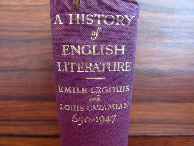A History of English Literature - Emile Legouis (1948.)
