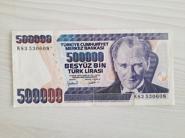 Turska-Turkey 500000 Turkish Lira
