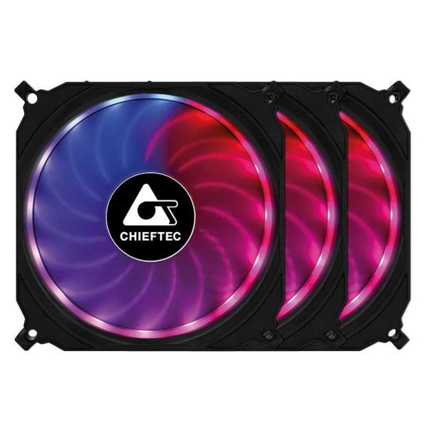 CHIEFTEC Set Ventilatora Tornado RGB CF-3012-RGB 120 x 120 x 25mm (3 komada)