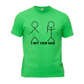Majica "I got your back" - zelena