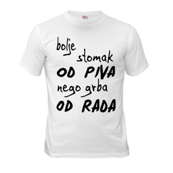 Majica "Bolje stomak od piva"