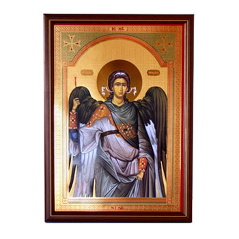 Ikona zlatotisk sa staklom - Sveti Arhangel Mihajlo