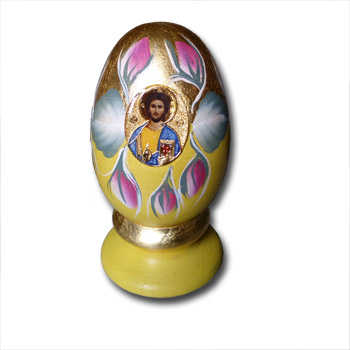 Drveno jaje sa ikonom